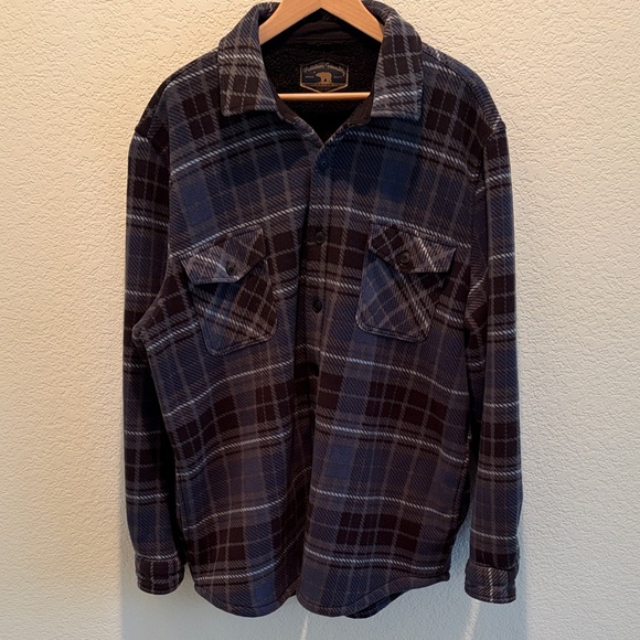 Freedom Foundry | Jackets & Coats | Mens Plaid Sherpa Lined Fleece ...